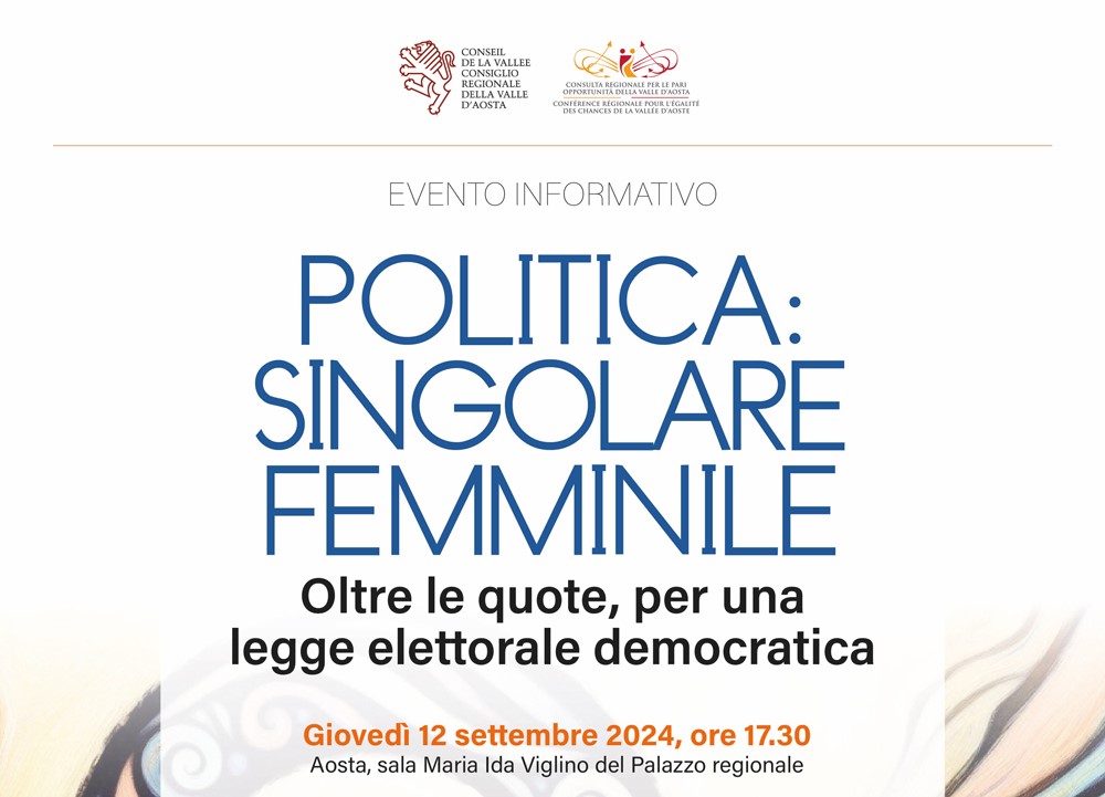 'Politica: singolare femminile': conferenza della Consulta regionale ...