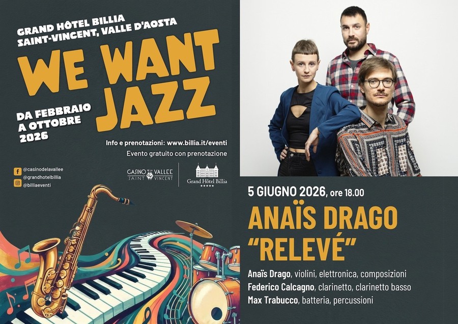 Il jazz contemporaneo di Anaïs Drago protagonista al Grand Hôtel Billia ...